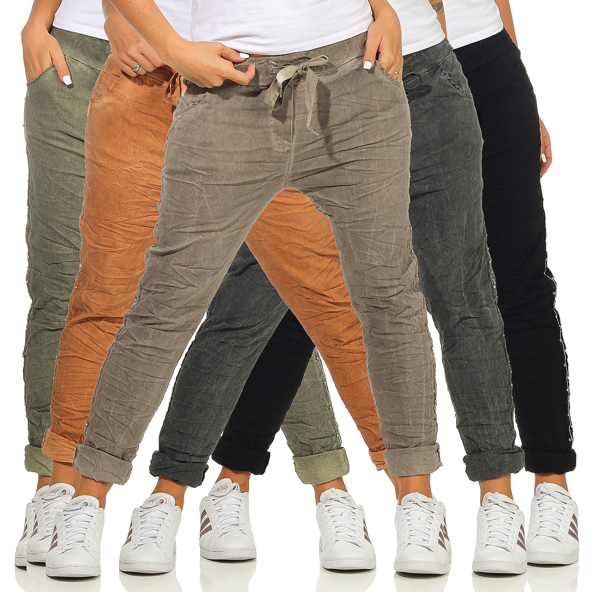 Damen Jogginghose Hose Fitness Jogging Sport Sommer Sporthose Freizeit