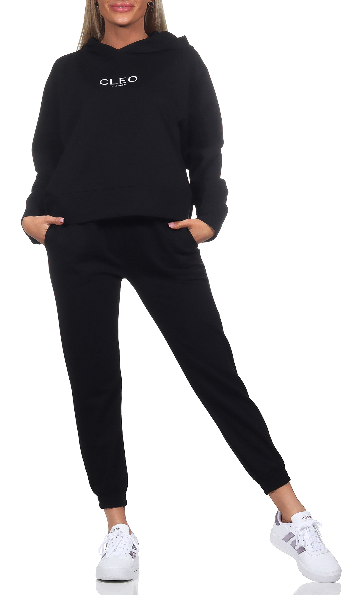 Jogginganzug Damen Zweiteiler Training Set Fitness Sport Hoodie Hose ...