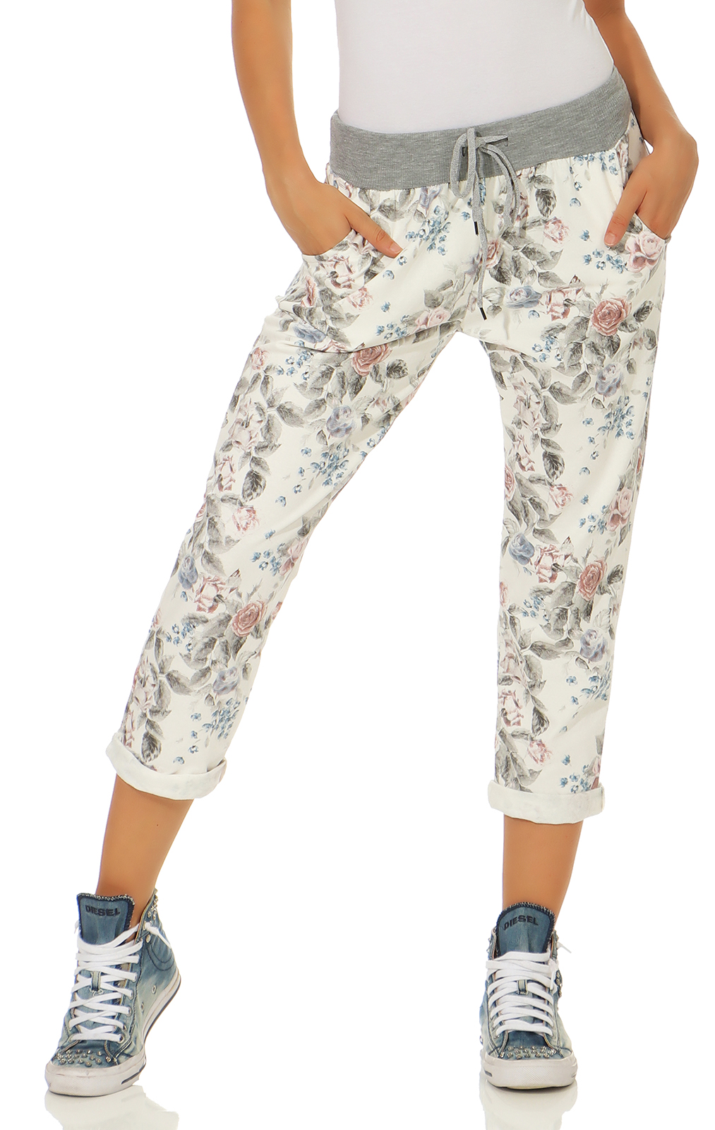 Jogginghose Damen Hose Fitness Sporthose Stretch Leggings Pants Sommer